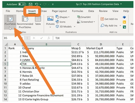 6.5 Fashion Data Practice – Business Computer Information Systems