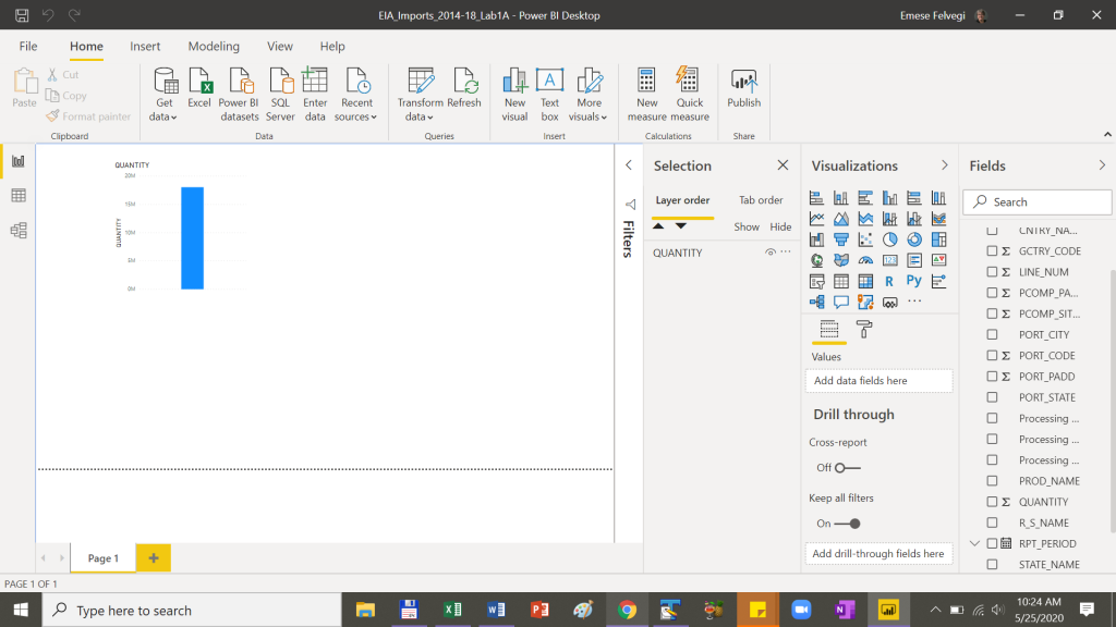 Lab 2: Using the Selection, Visualization, and Field Panes – Data ...